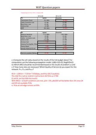 Wat question papers | PDF