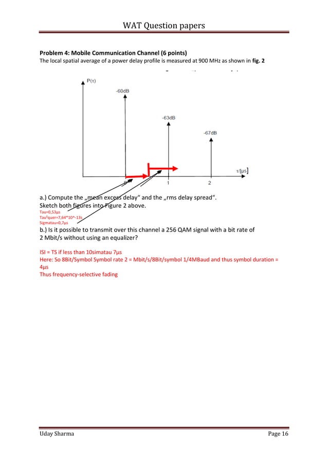 Wat question papers | PDF | Computer Networking | Computing