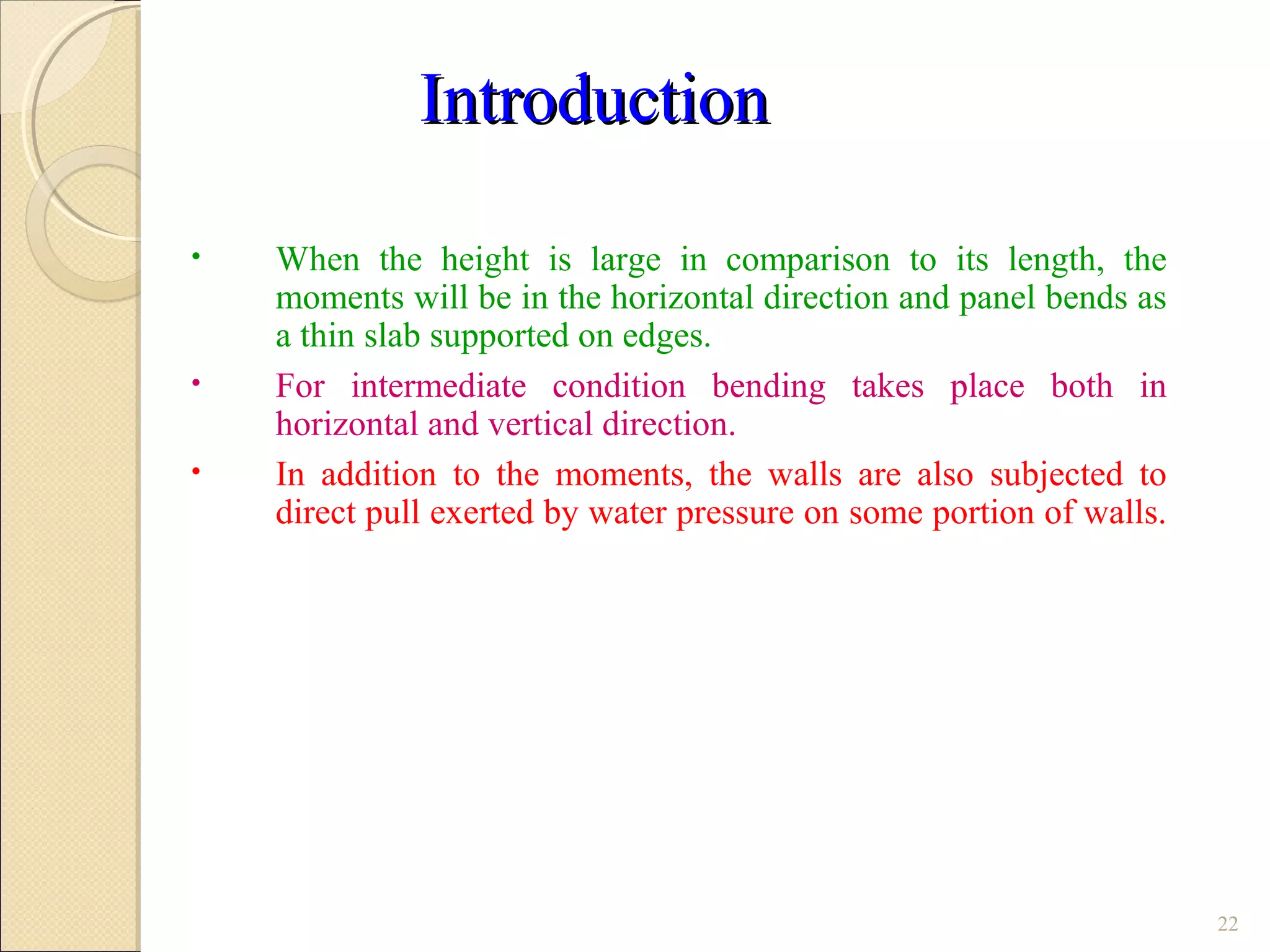 Stucture Design of various Watre tank | PPT