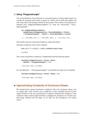 Perimetric Complexity of Binary Digital Images | PDF