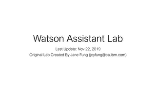 Watson assistant Tutorial | PDF