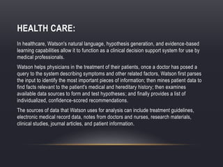 Watson - a supercomputer | PPT