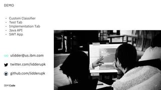 Watson Visual Recognition - NYC JavaSig | PPT