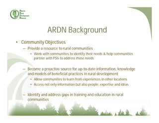 Watson, alberta rural development network | PPT