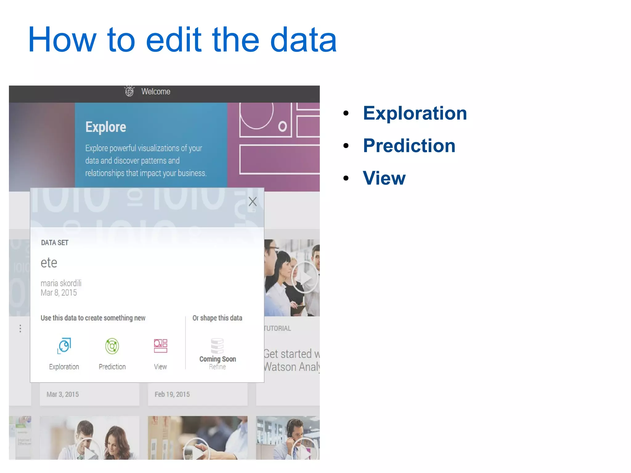 Watson Analytics Presentation | ODP | Technology & Computing