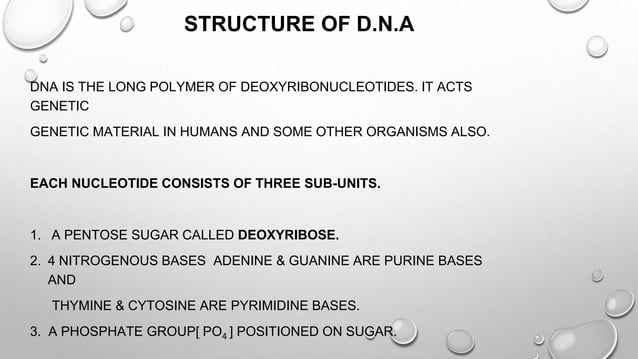 Watson and crick model of dna | PPTX
