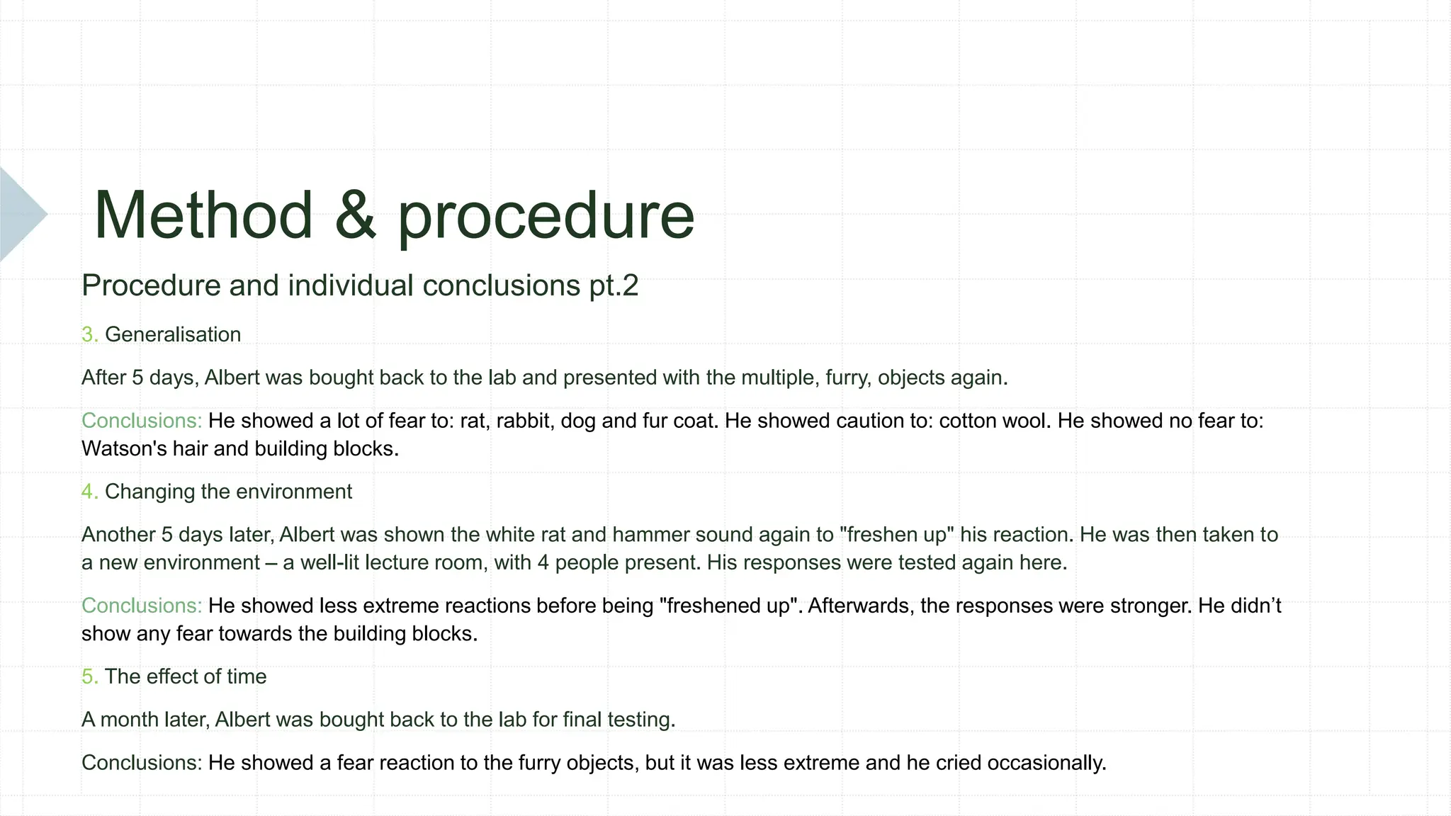 Watson and Rayner ppt. on Little Albert experiment | PPTX