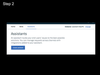 IBM Watson assistant | PPTX