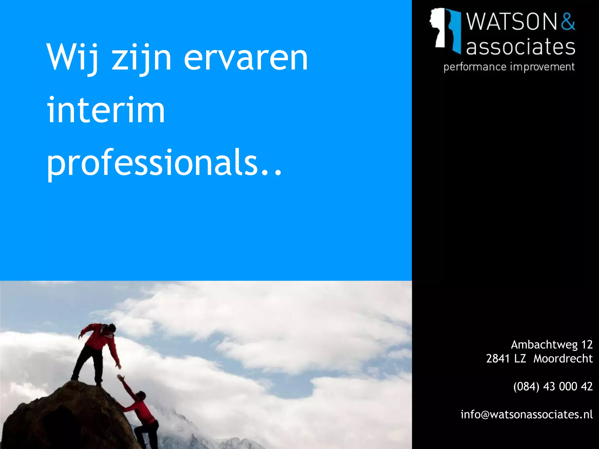 Wie is Watson | PPTX