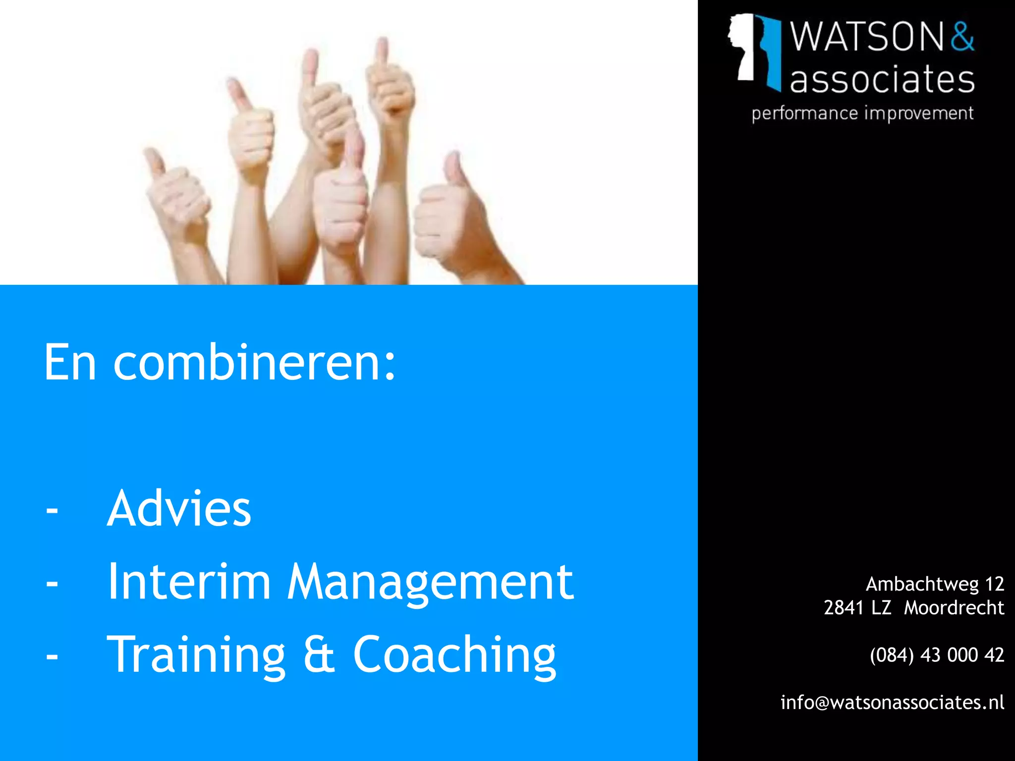 Wie is Watson | PPTX