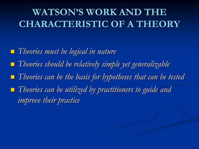 Watson theory | PPT