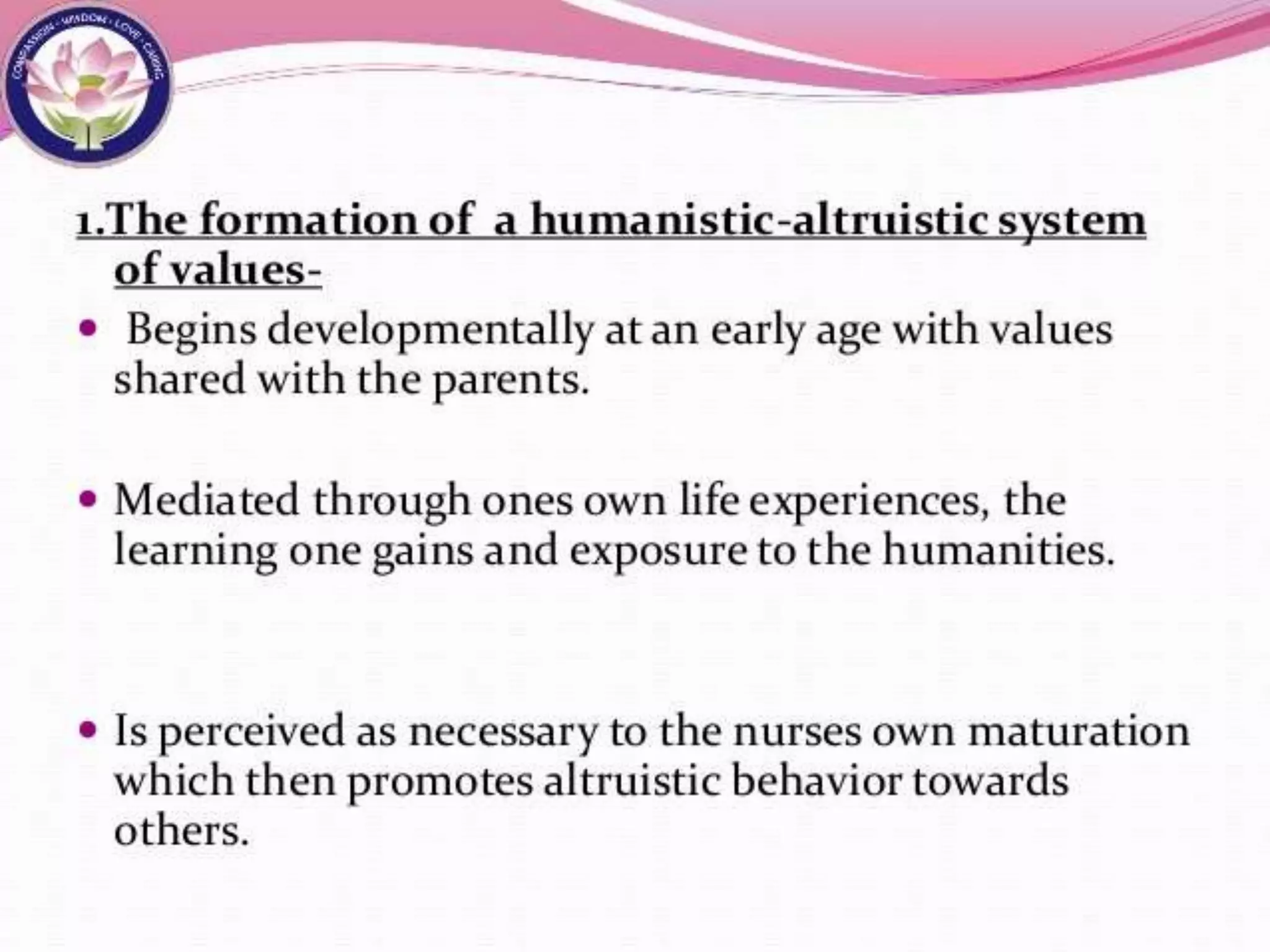 Watson's theory of human caring | PPTX