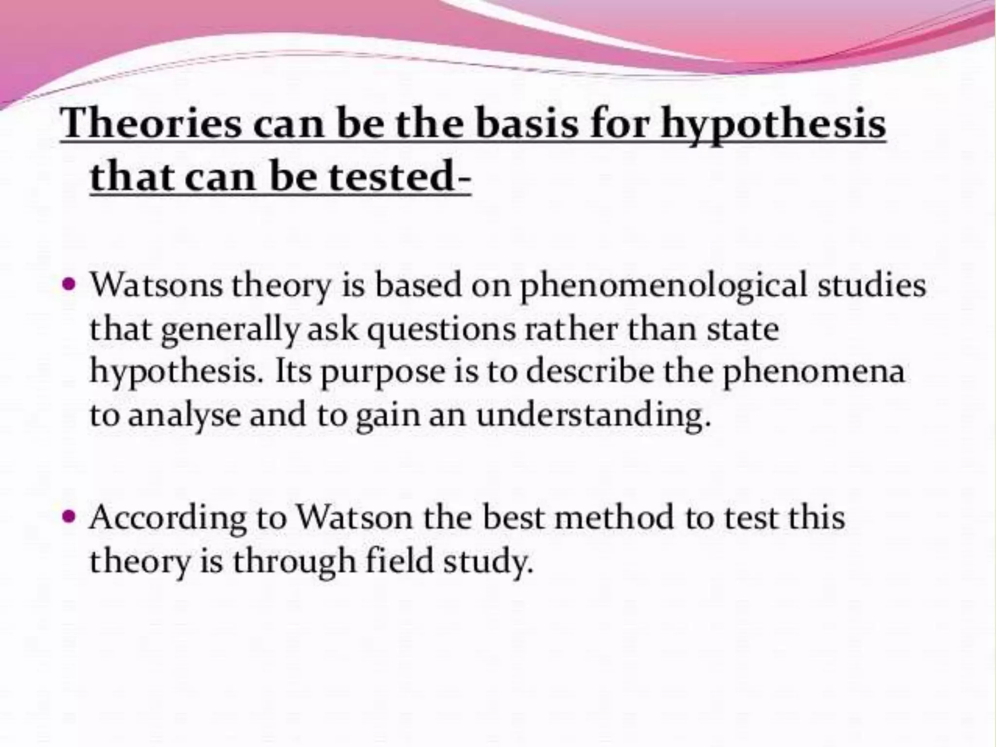 Watson's theory of human caring | PPTX