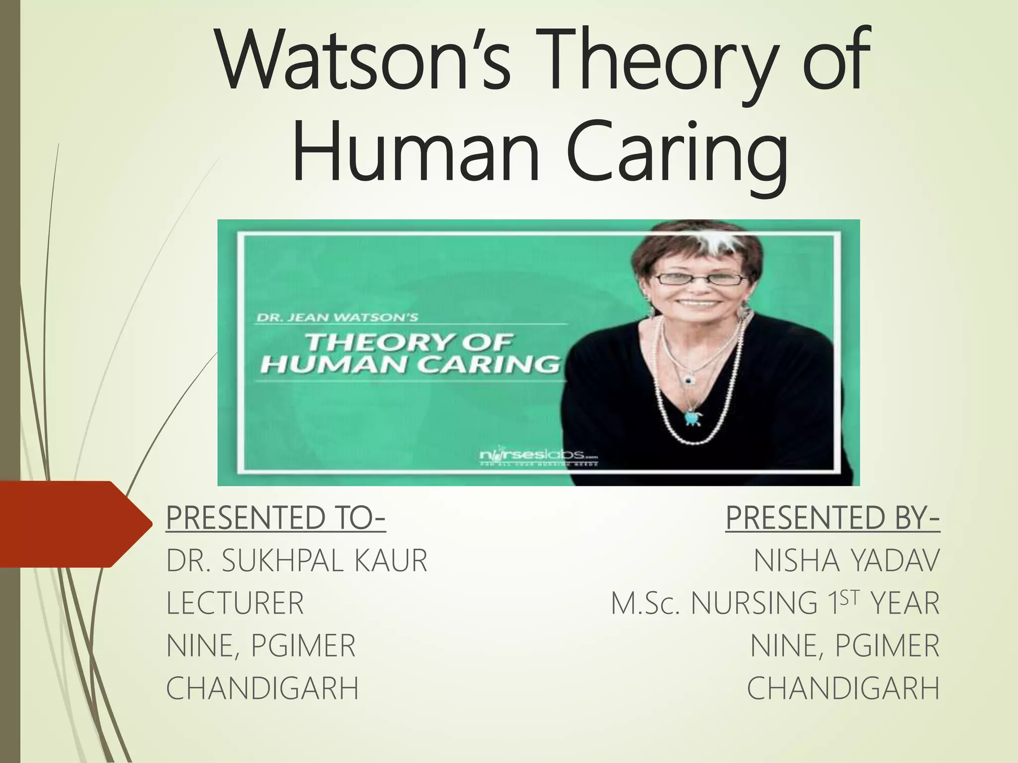 Watson's theory of human caring | PPT