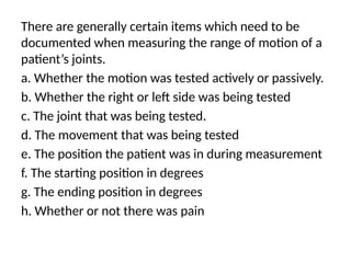Measuring the joints range of motion .pptx