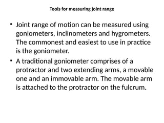 Measuring the joints range of motion .pptx