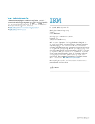 Watson – un sistema diseñado para respuestas @ibm | PDF