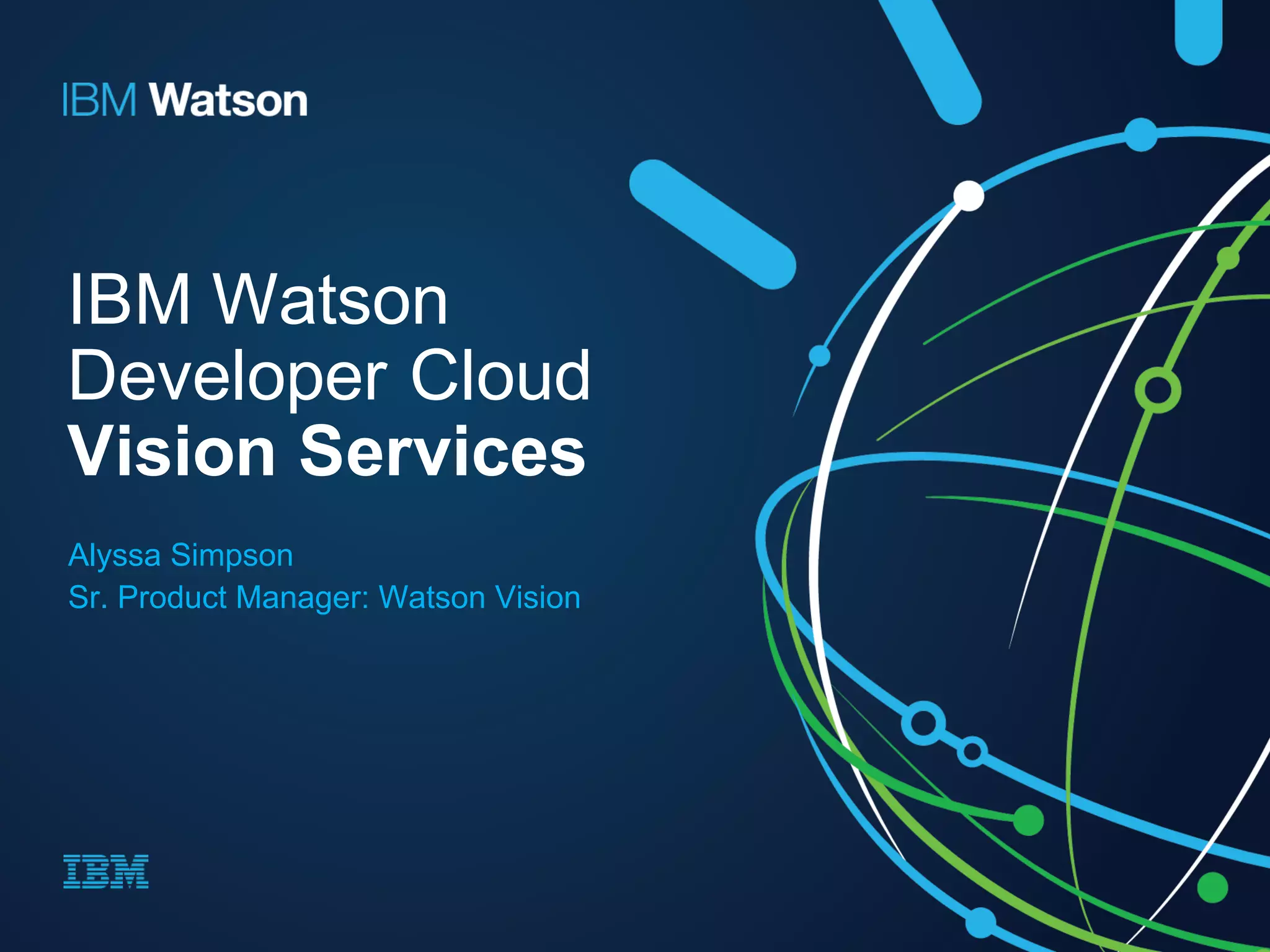 IBM Watson Developer Cloud Vision Services | PDF