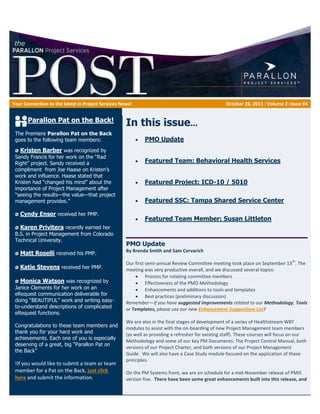 WATSON WS_HCA_PARALLON POST NEWSLETTER.pdf | Healthcare Industry ...