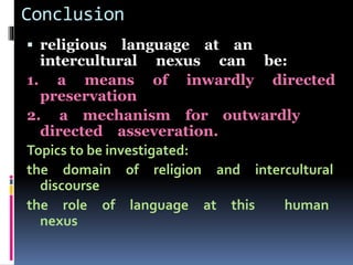 religion discourse analysis | PPTX
