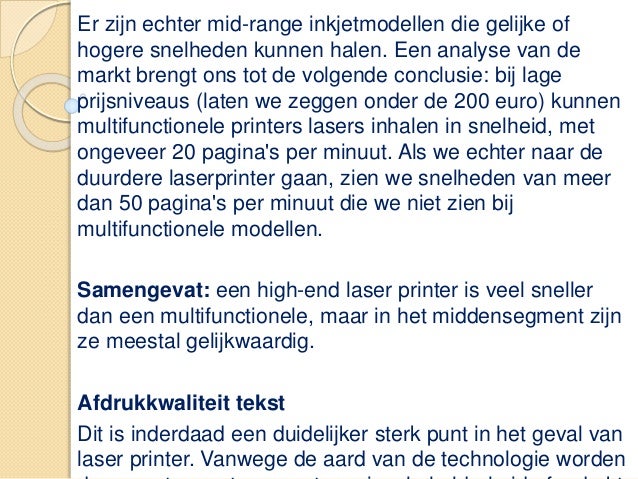 Wat te kiezen voor laser- of inkjet printers? | PPT