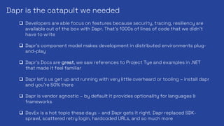 Watts Water Dapr Community Call - Building Distributed Systems with Dapr | PPT