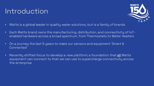 Watts Water Dapr Community Call - Building Distributed Systems with ... Watts Water Dapr Community Call - Building Distributed Systems with ...