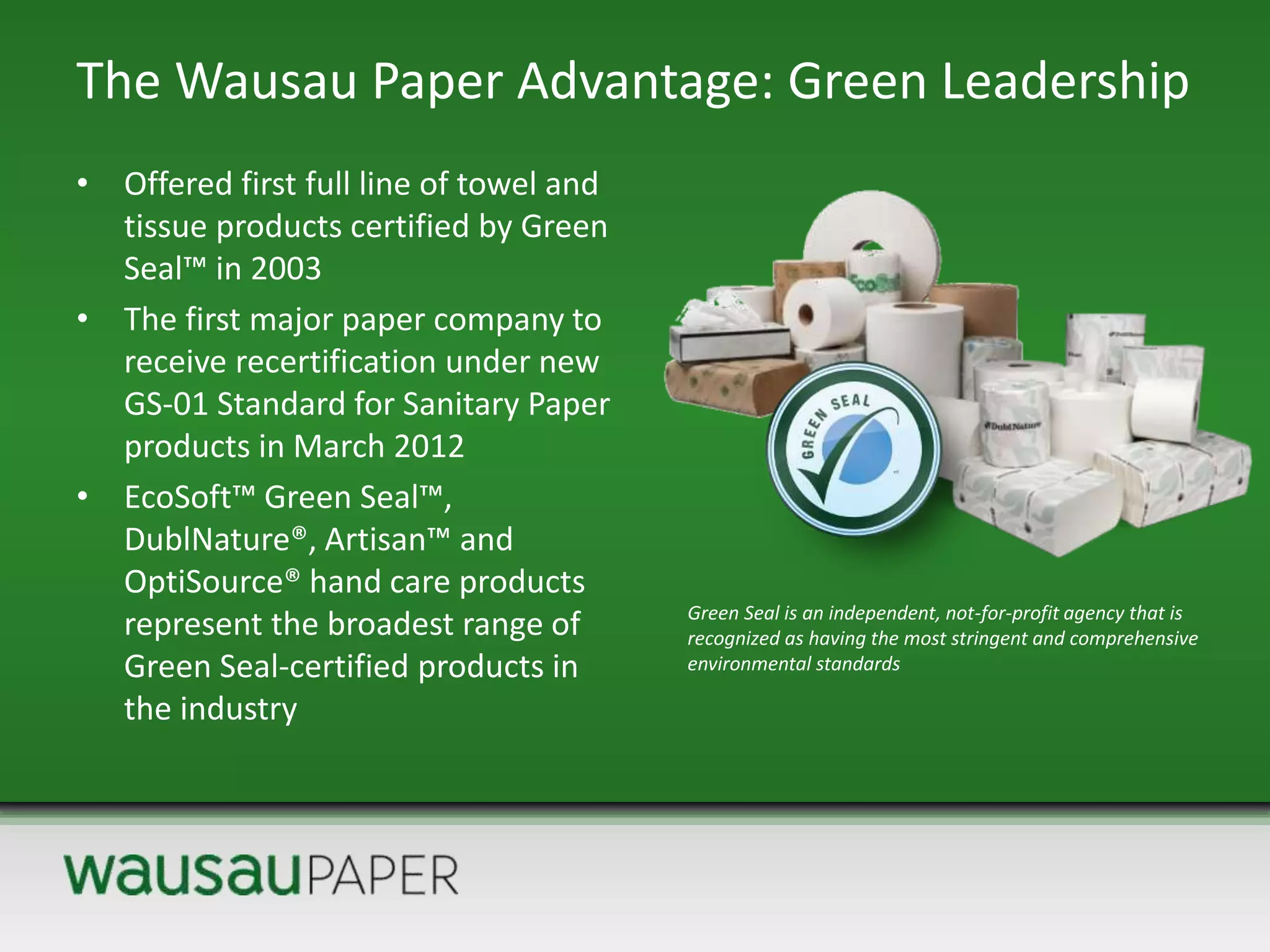 Wausau Paper Presentation | PPTX