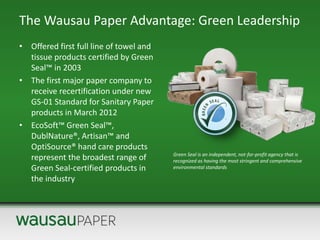 Wausau Paper Presentation | PPT