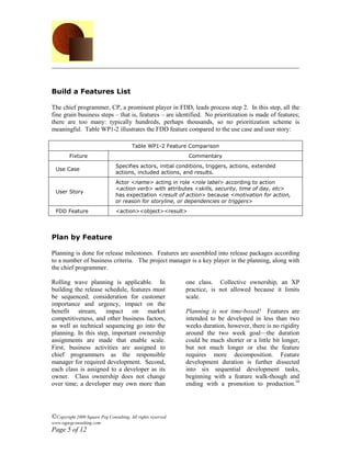 Feature driven design FDD | PDF | Programming Languages | Computing
