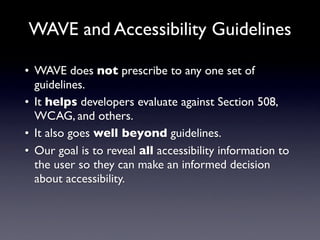 Web Accessibility Evaluation with WAVE | PDF
