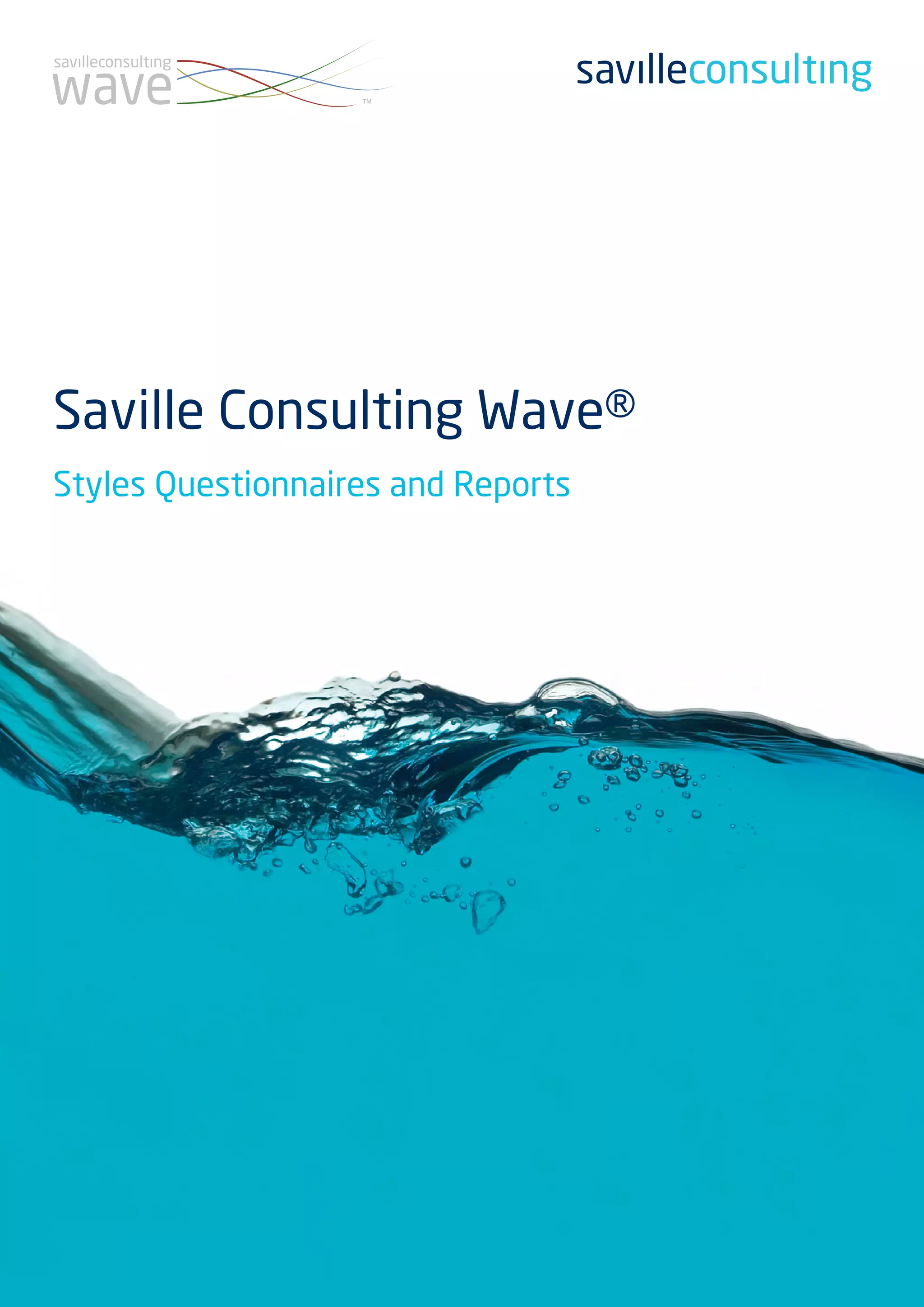 Saville Consulting Wave brochure 2014 | PDF