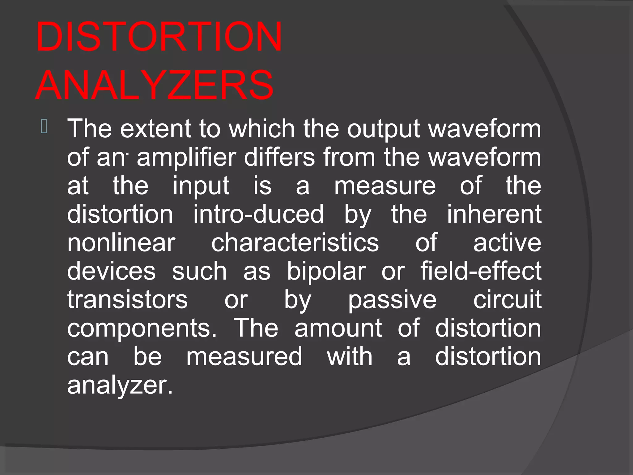 Wave analyzers done by Priyanga KR | PPT