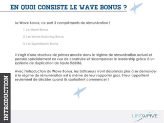 Wave Bonus (Lifewave) | PPT