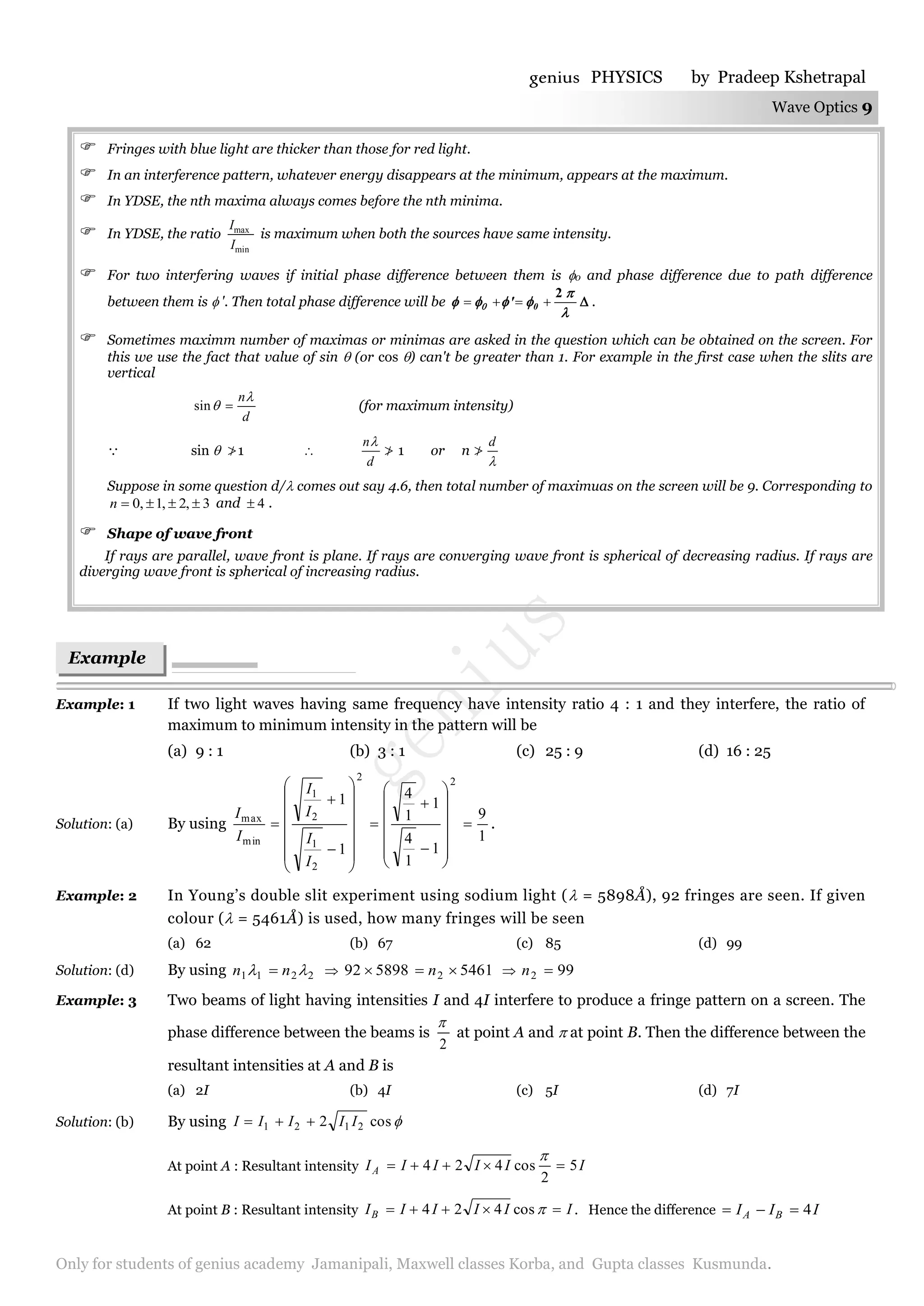 Wave optics | PDF