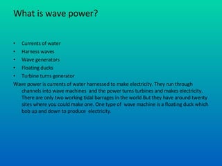 Wave Power | PPT | Science