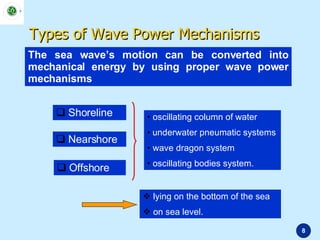 Wave Power Conversion Systems for Electrical Energy Production | PPT