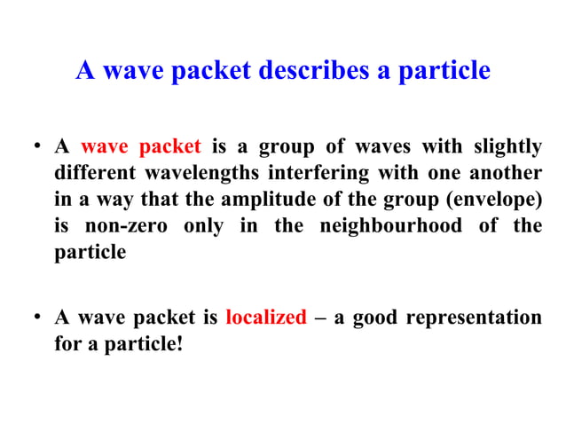 Wave Properties of Particles | PDF