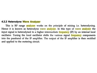 Wave analysers | PPT