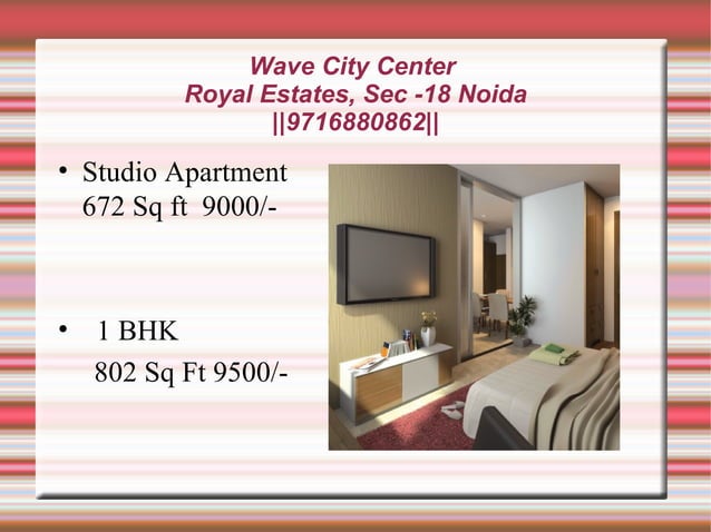 Wave city Centre Noida | PPT