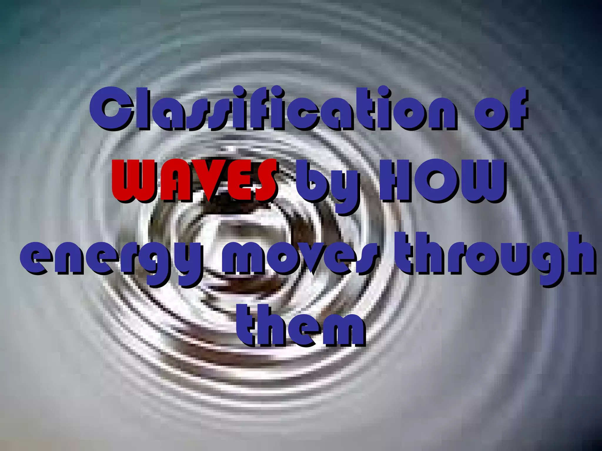 Wave classification powerpoint2 | PPT