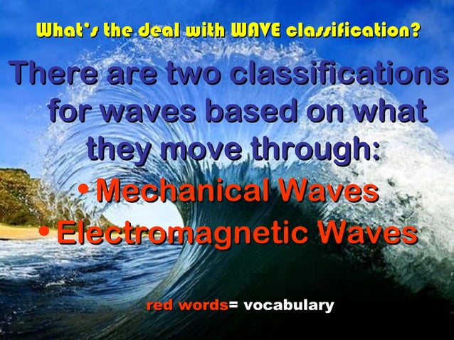 Wave classification powerpoint2 | PPT