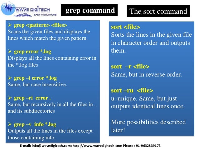 Unix Linux Commands Presentation 2013