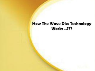 Wave Disc Engine Technology | PPT