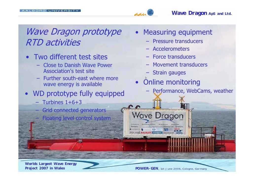Wave Dragon Project In Wales Power Gen 2006d