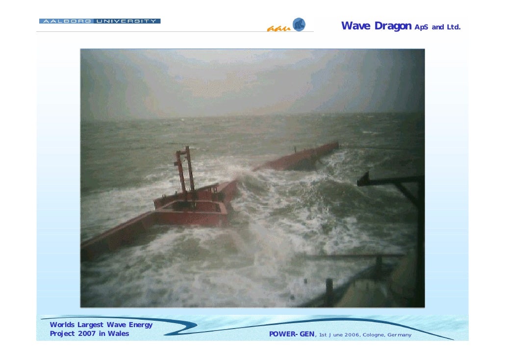 Wave Dragon Project In Wales Power Gen 2006d