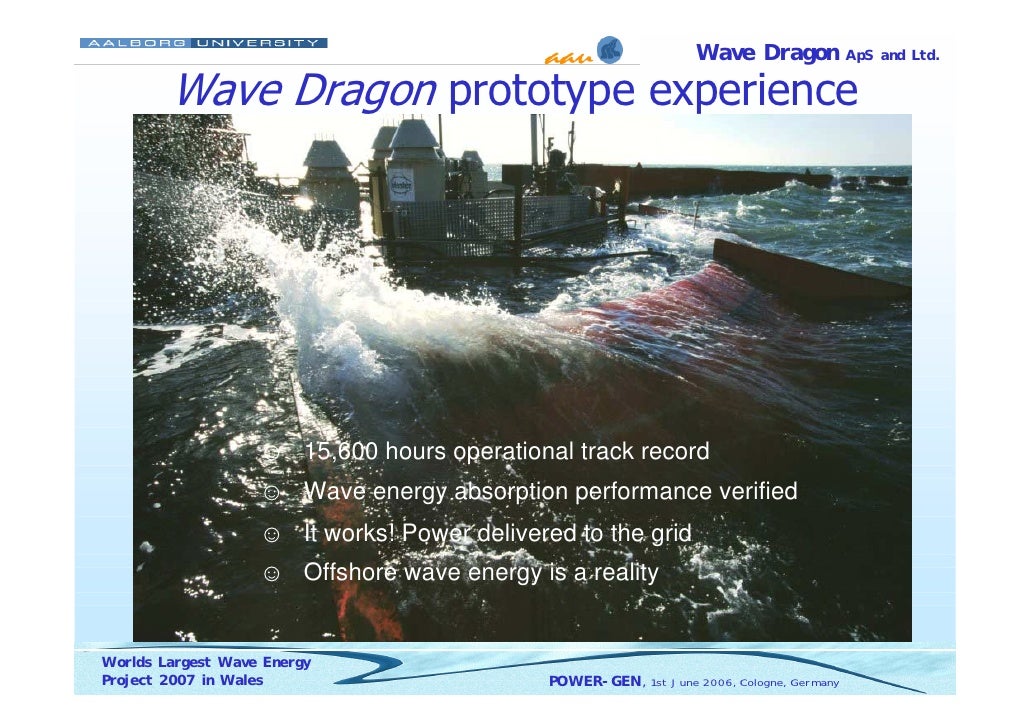 Wave Dragon Project In Wales Power Gen 2006d
