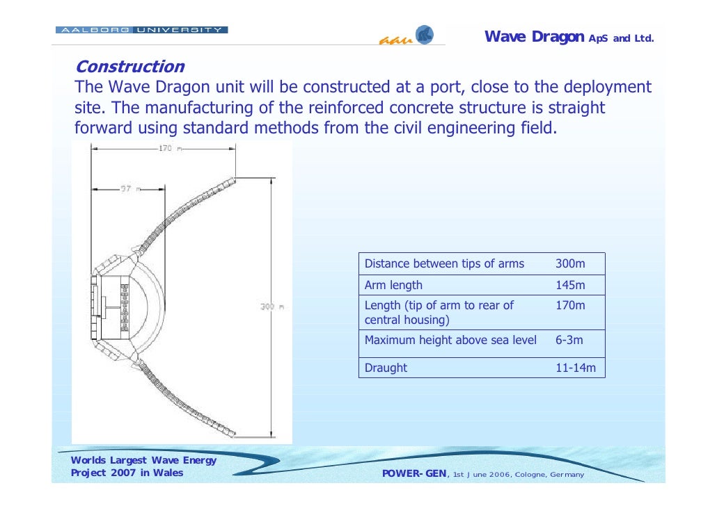 Wave Dragon Project In Wales Power Gen 2006d