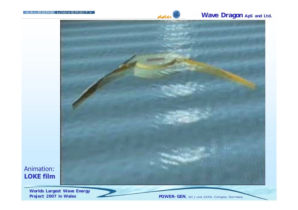 Wave Dragon Project In Wales Power Gen 2006d