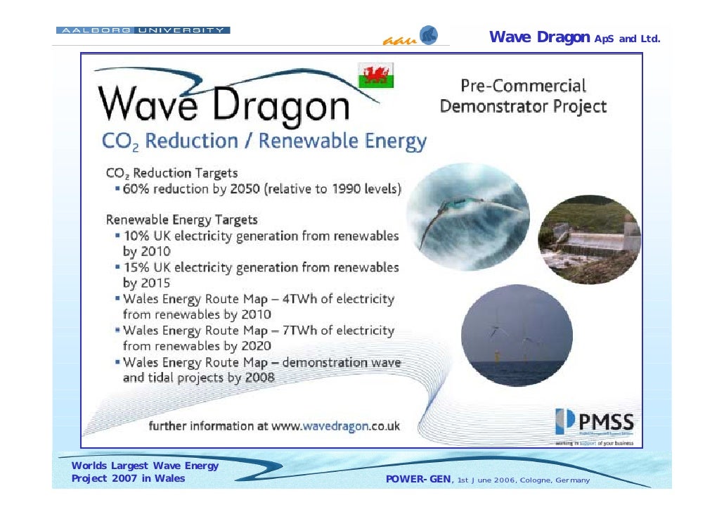 Wave Dragon Project In Wales Power Gen 2006d